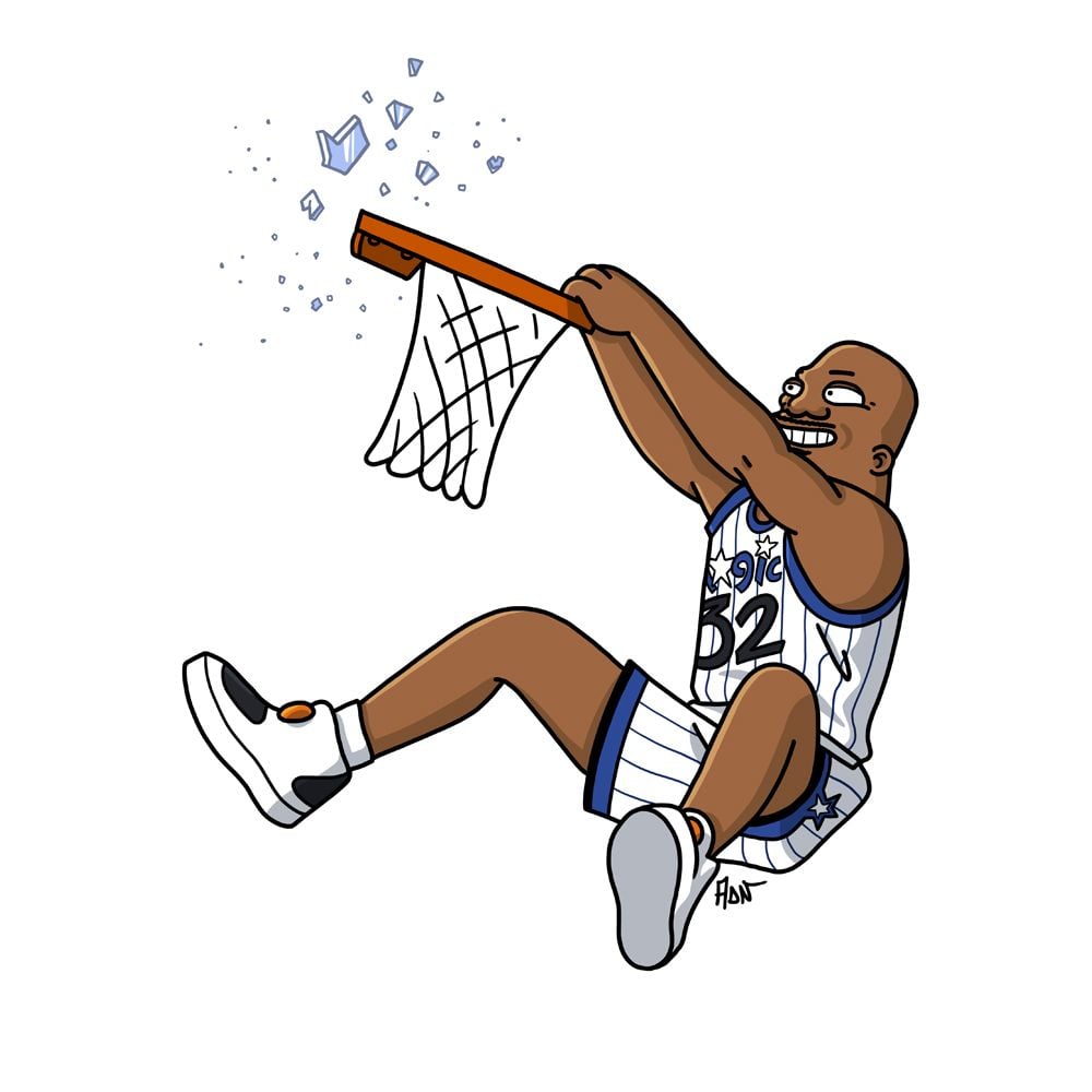 Shaq Cartoon Wallpapers - Wallpaper Cave