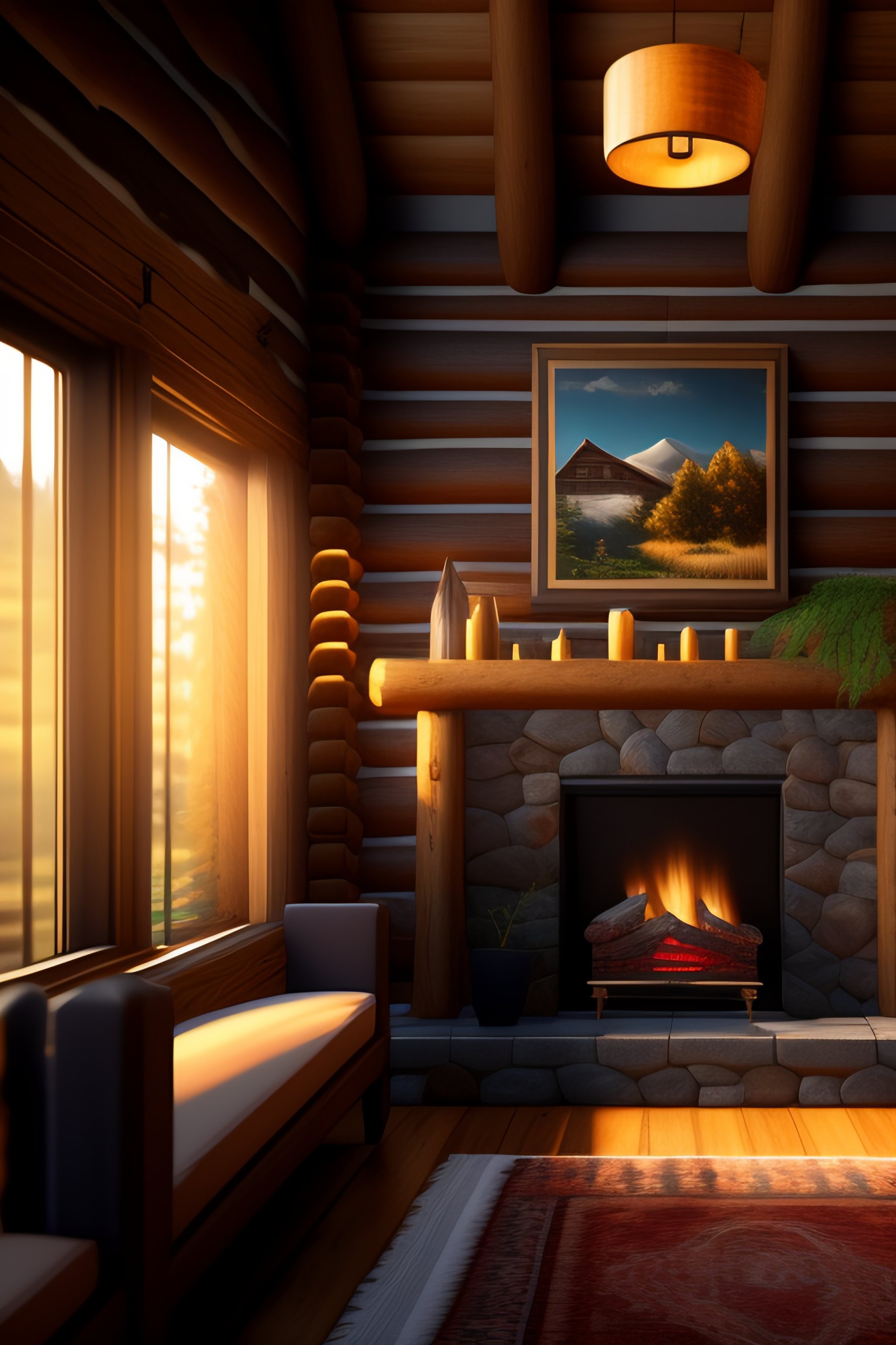 Cabin Fireplace Wallpapers - Wallpaper Cave