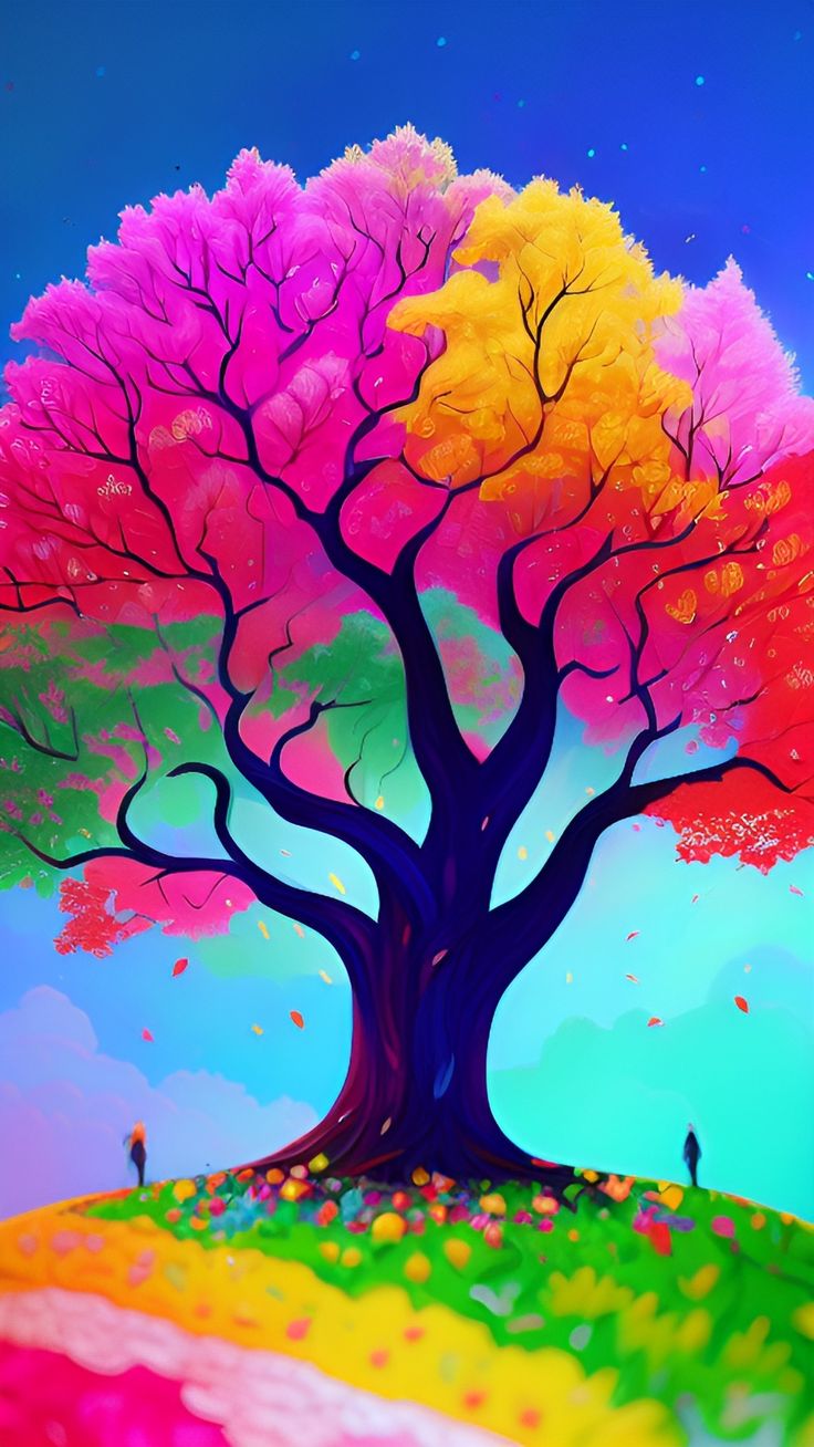 Colorful Trees Wallpapers - Wallpaper Cave