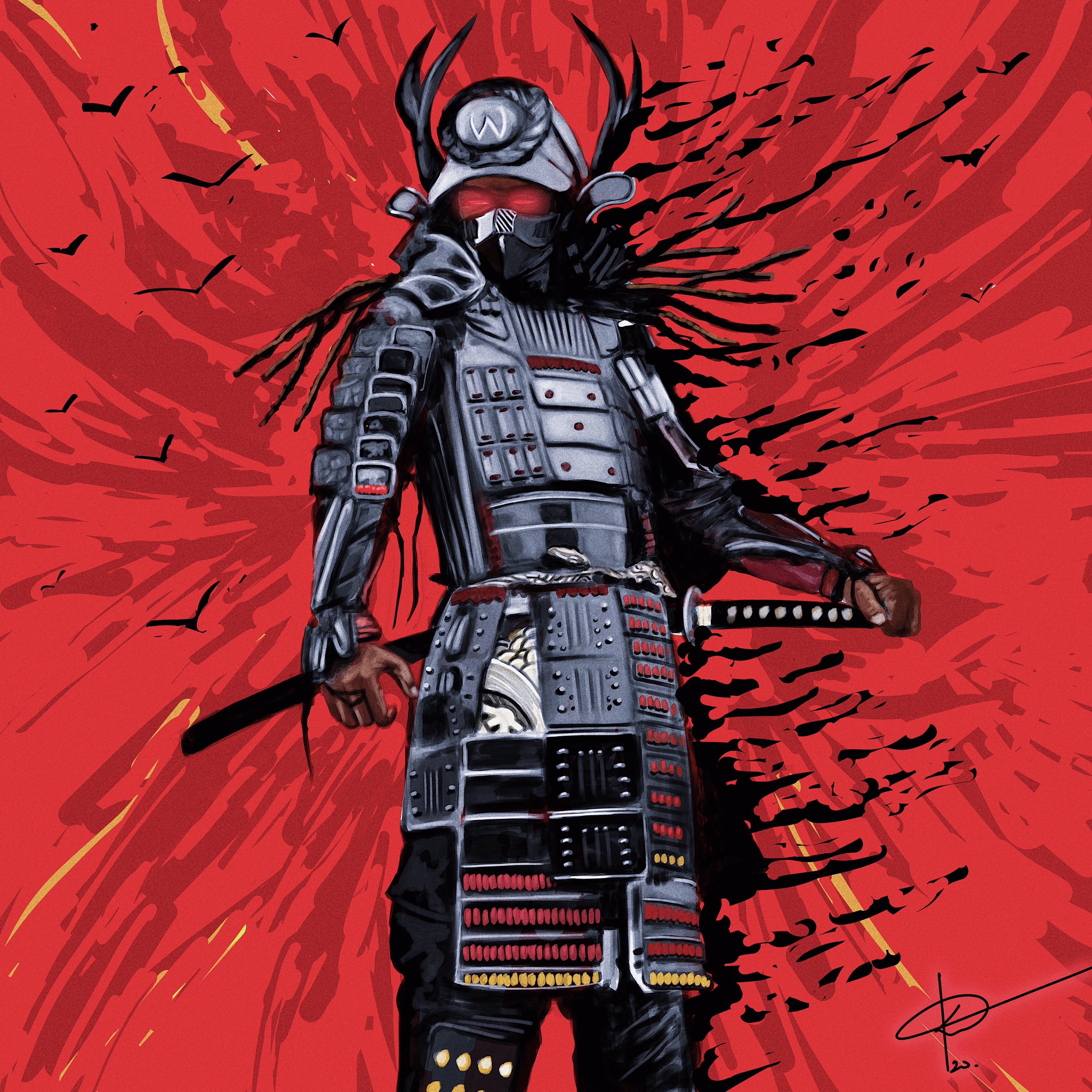 Red Black Samurai Wallpapers - Wallpaper Cave