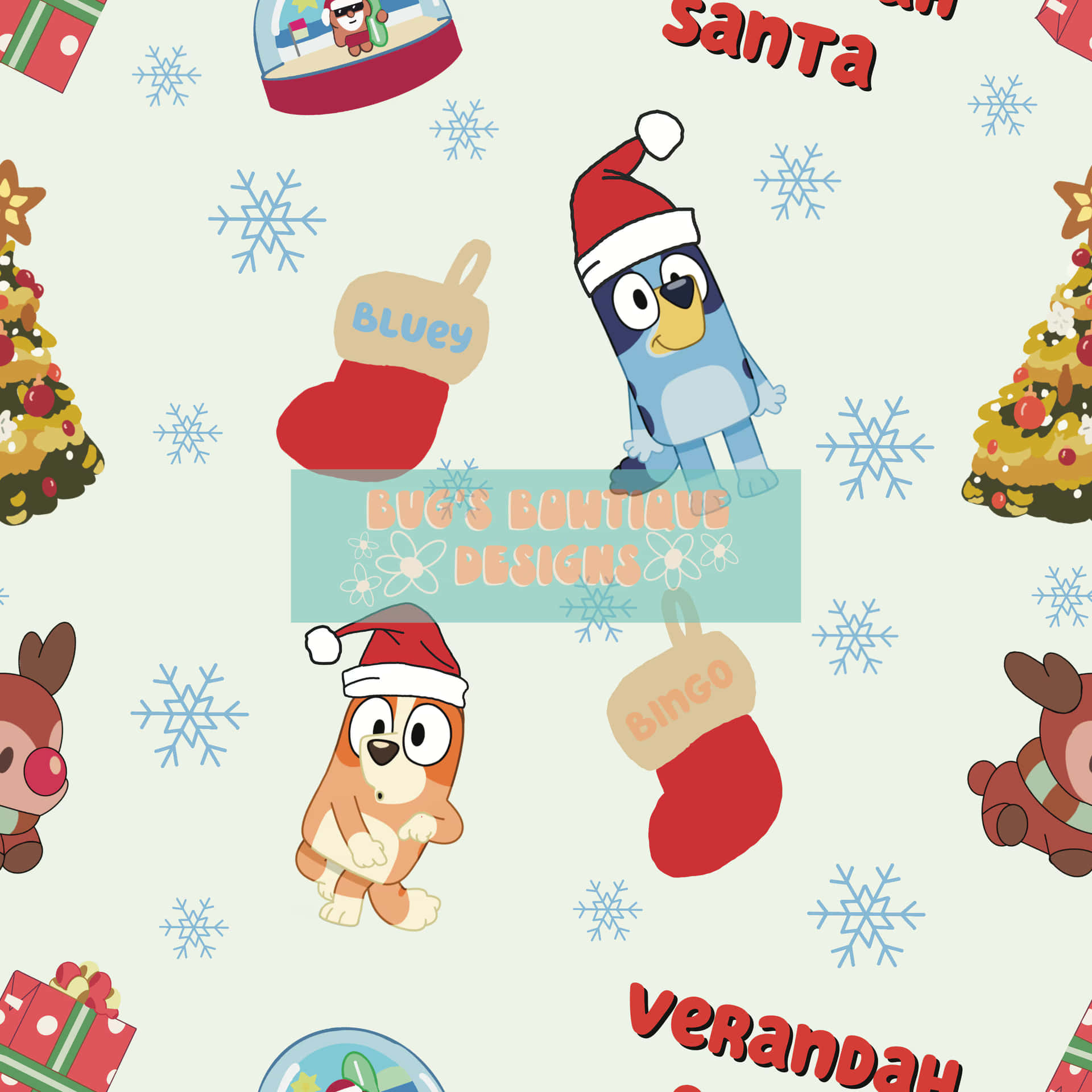 Bluey Christmas Wallpapers - Wallpaper Cave