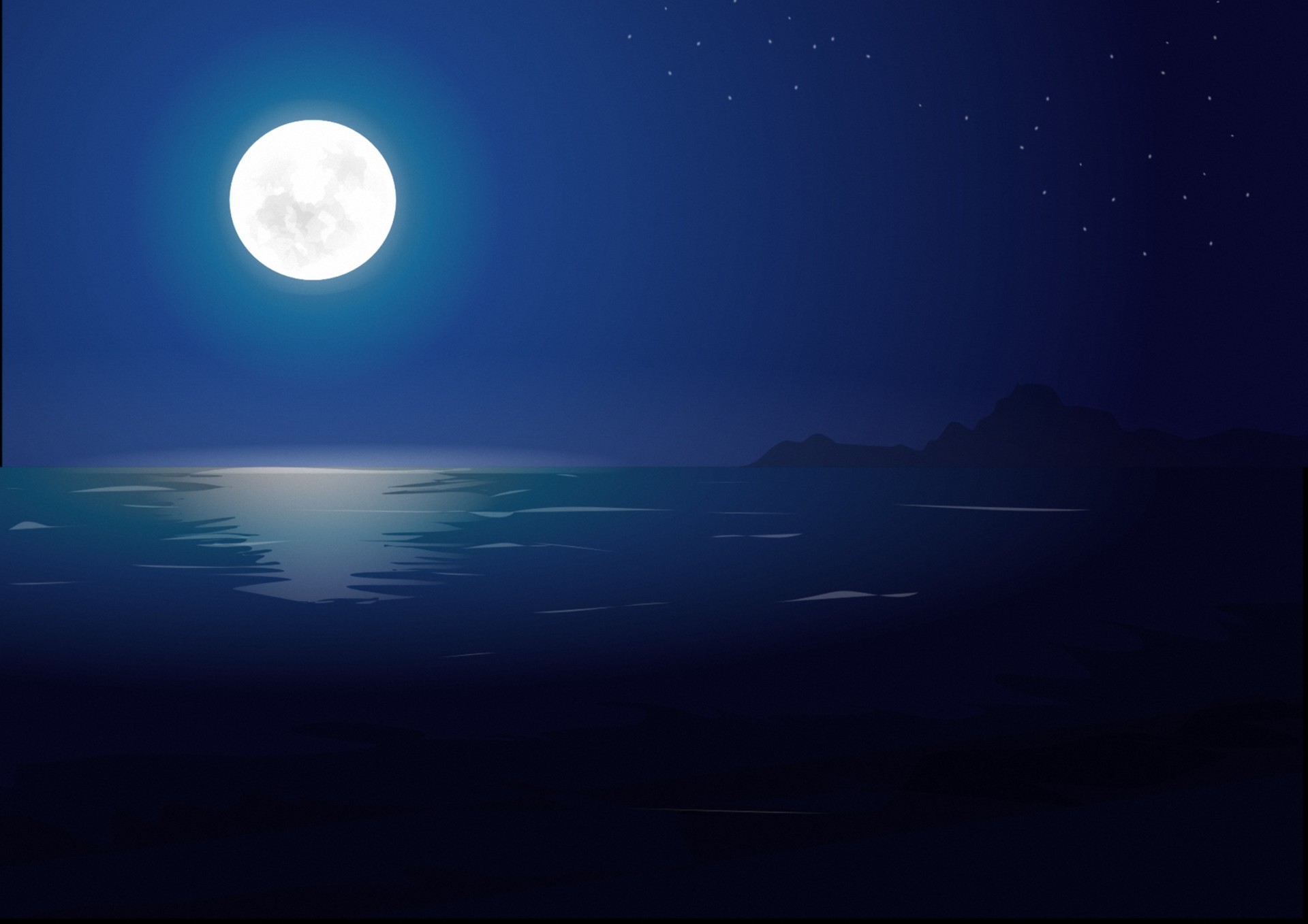 Sea And Moon Wallpapers - Wallpaper Cave