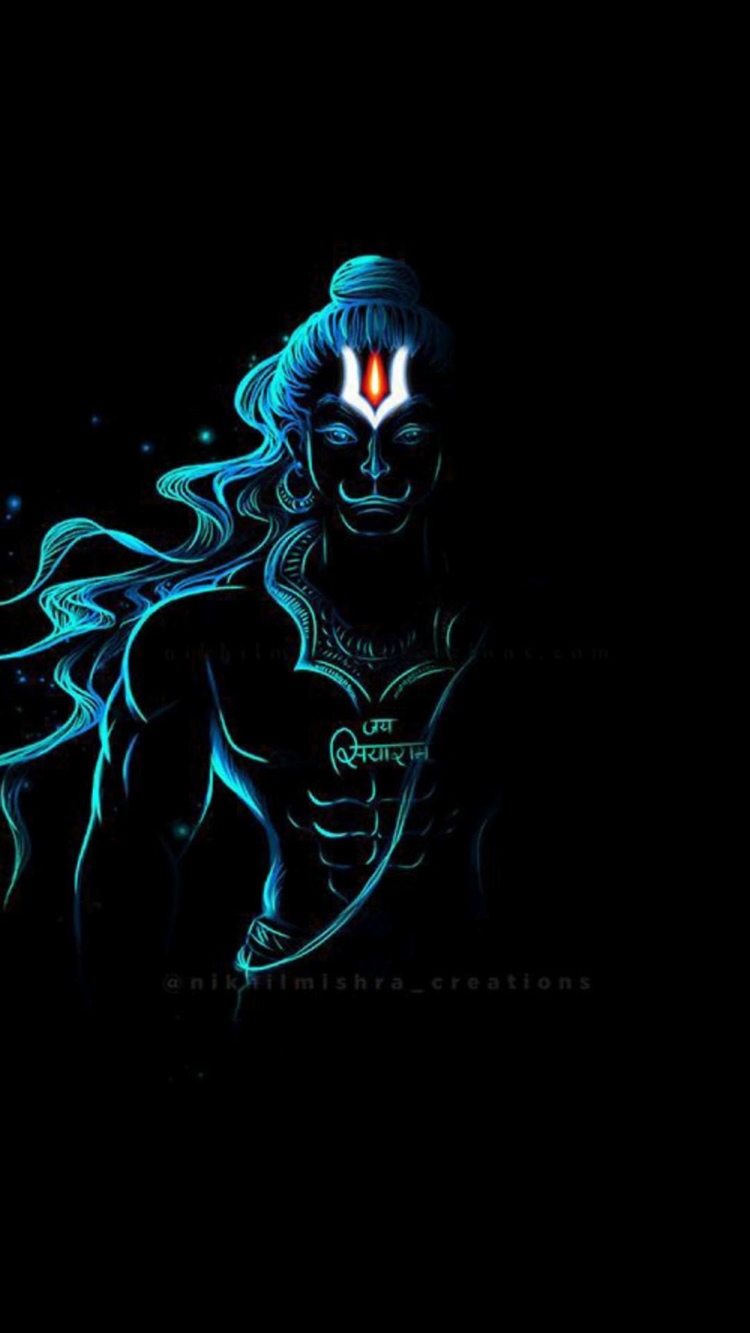 Hanuman Neon Wallpapers - Wallpaper Cave