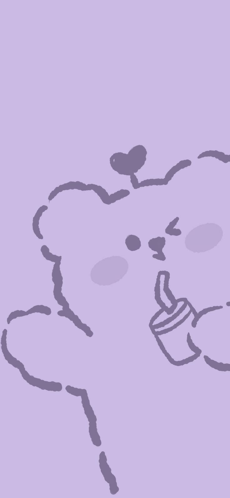 Cute Purple Bear Wallpapers - Wallpaper Cave