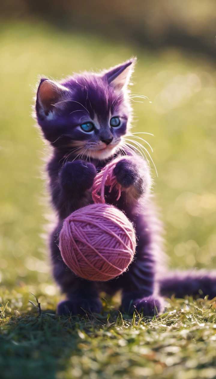 Purple Kitten Wallpapers - Wallpaper Cave