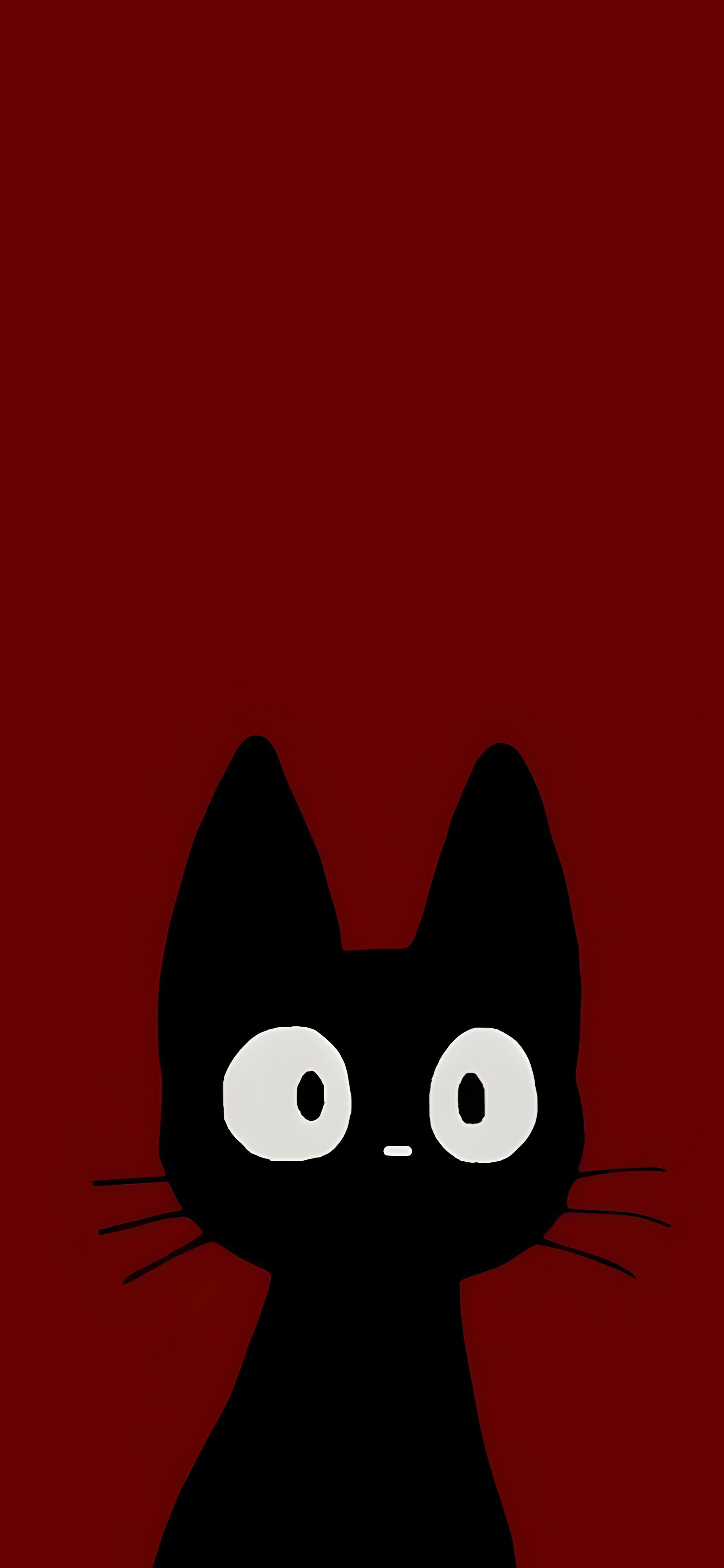 JiJi Cat Minimalistic Wallpapers - Wallpaper Cave