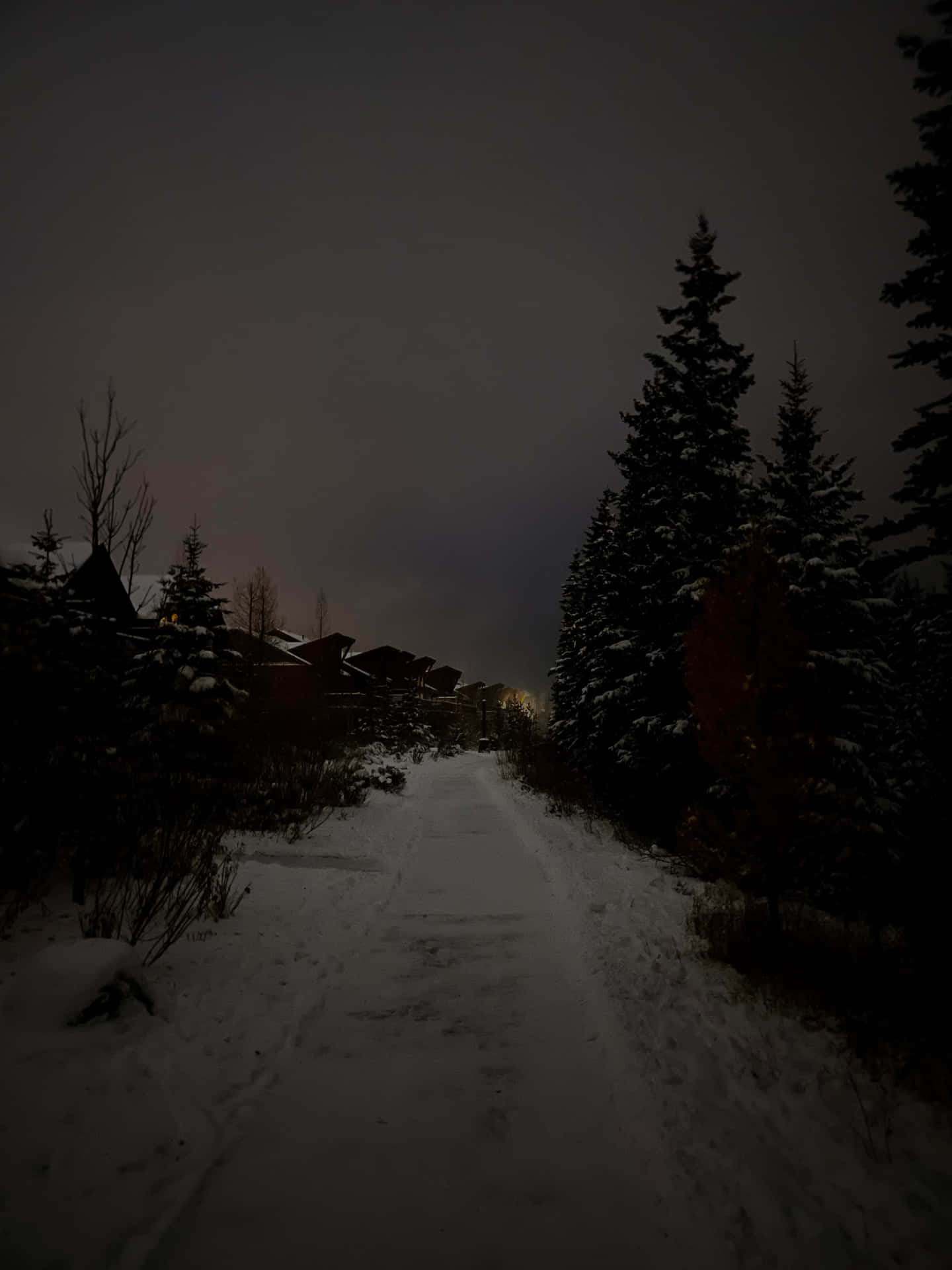 Winter Night Dark Wallpapers - Wallpaper Cave