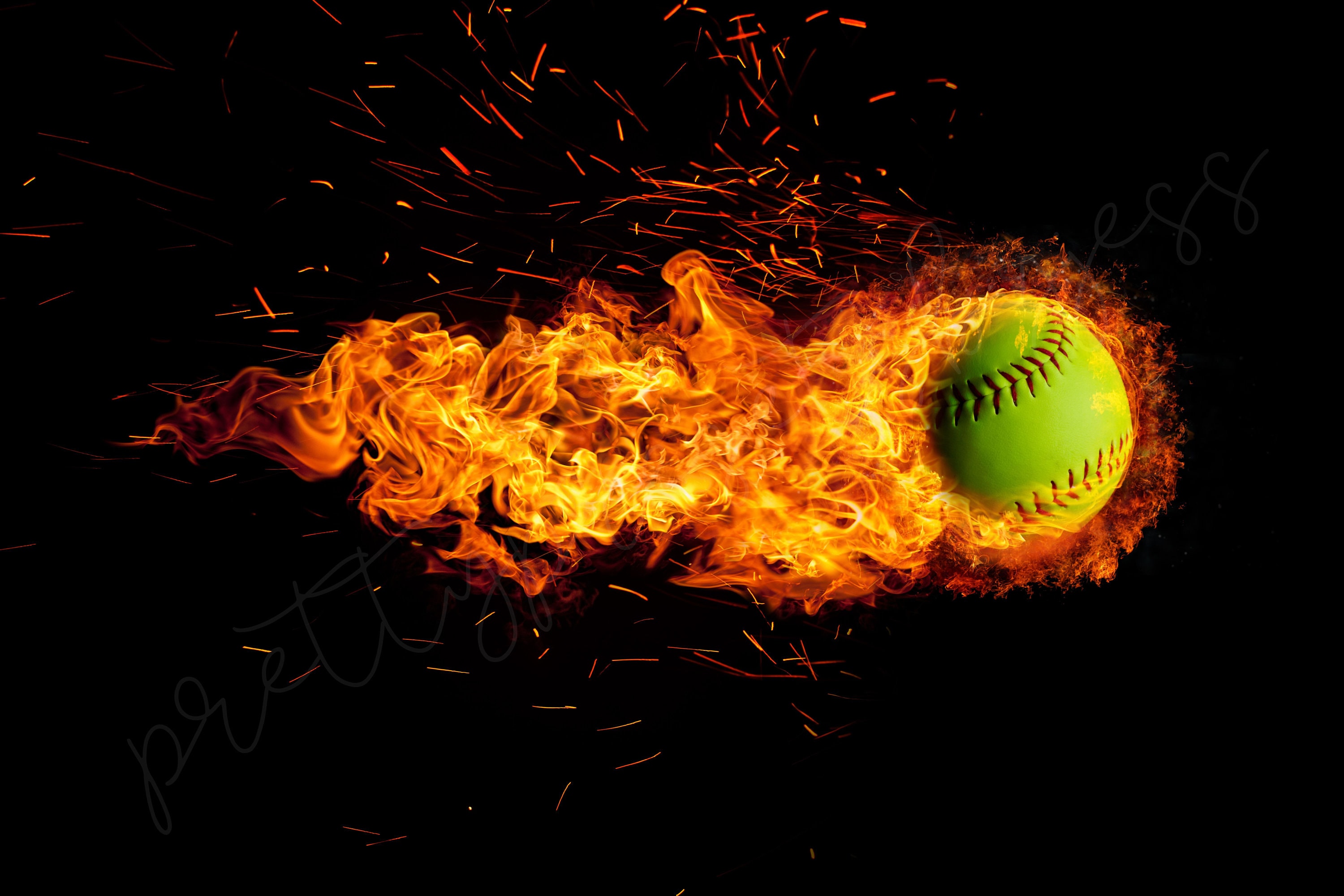 Softball On Fire Wallpapers - Wallpaper Cave