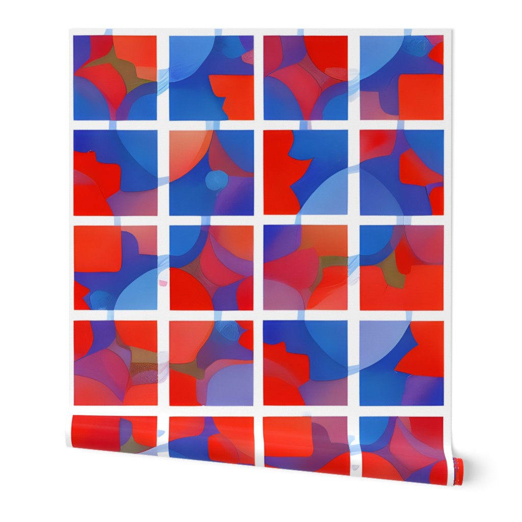 Red Grid Wallpapers - Wallpaper Cave