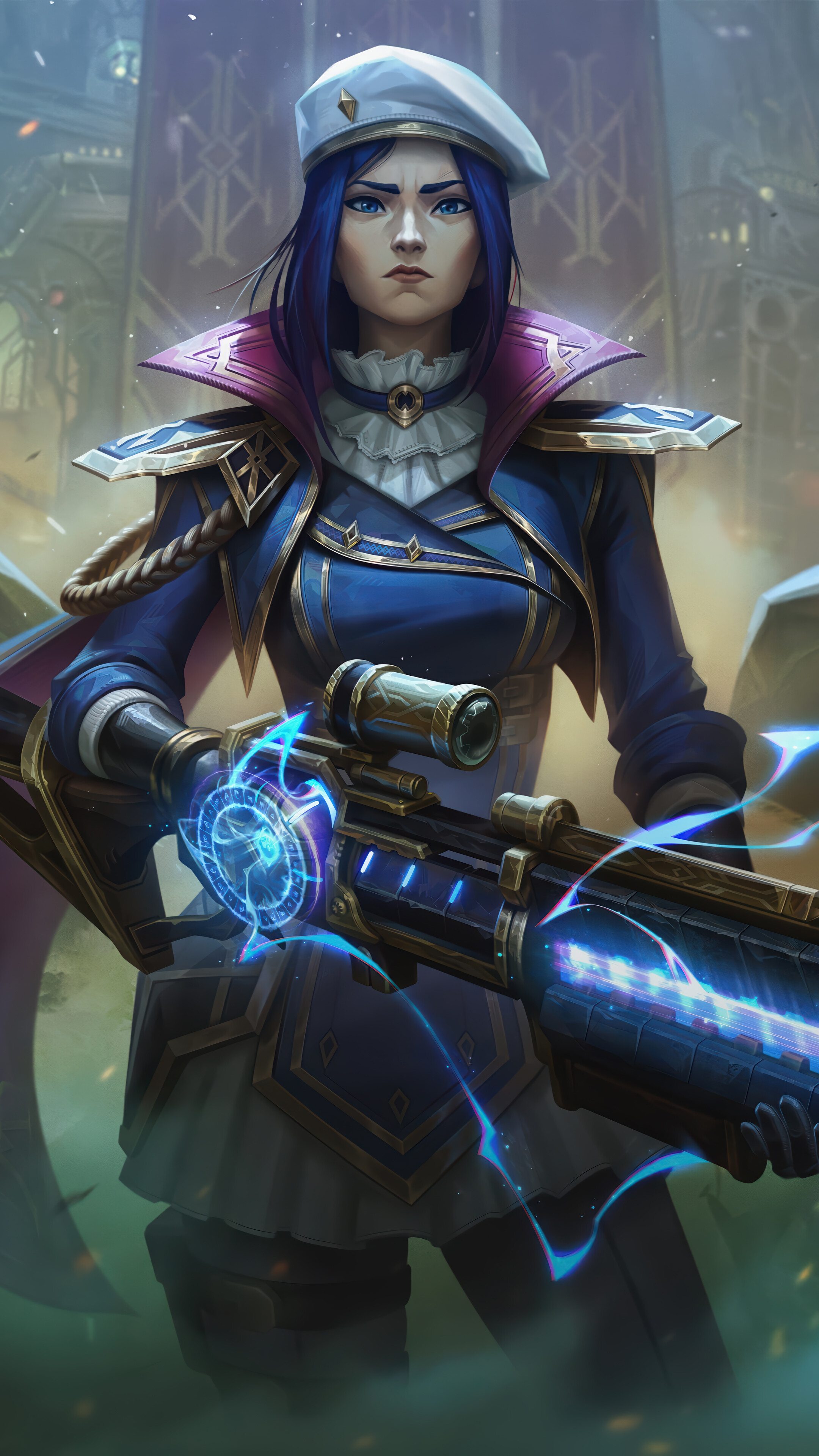 Caitlyn Arcane Season 2 Phone Wallpapers - Wallpaper Cave