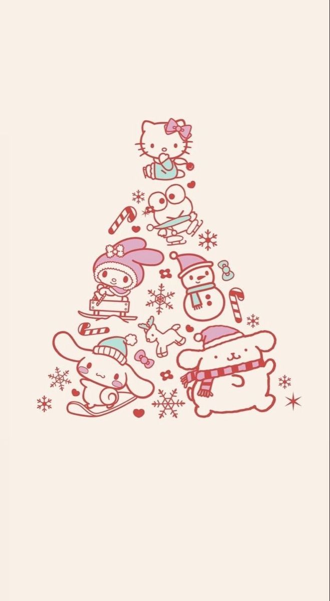 Hello Kitty Christmas Tree Wallpapers - Wallpaper Cave