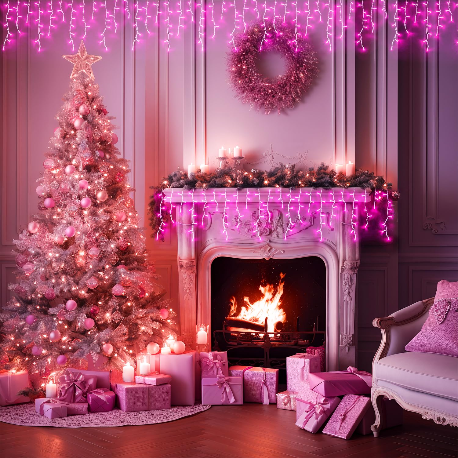Pink Christmas Lights Wallpapers - Wallpaper Cave
