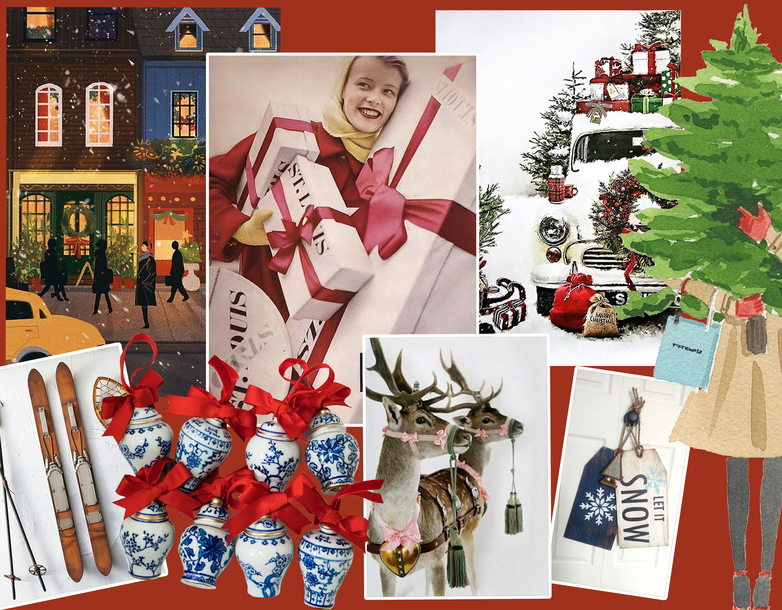 Christmas Moodboard Wallpapers - Wallpaper Cave