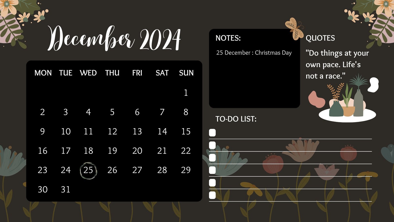 December 2024 Calendar Wallpapers - Wallpaper Cave