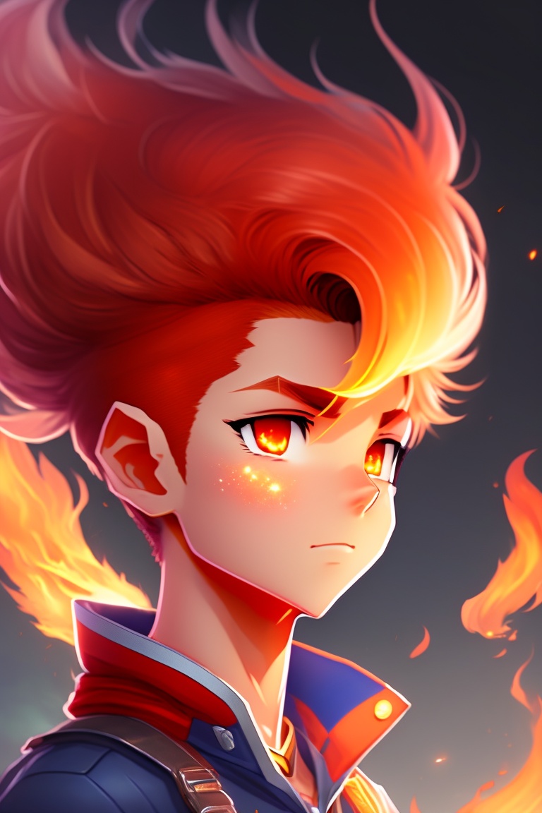 Fire Anime Boy Wallpapers - Wallpaper Cave