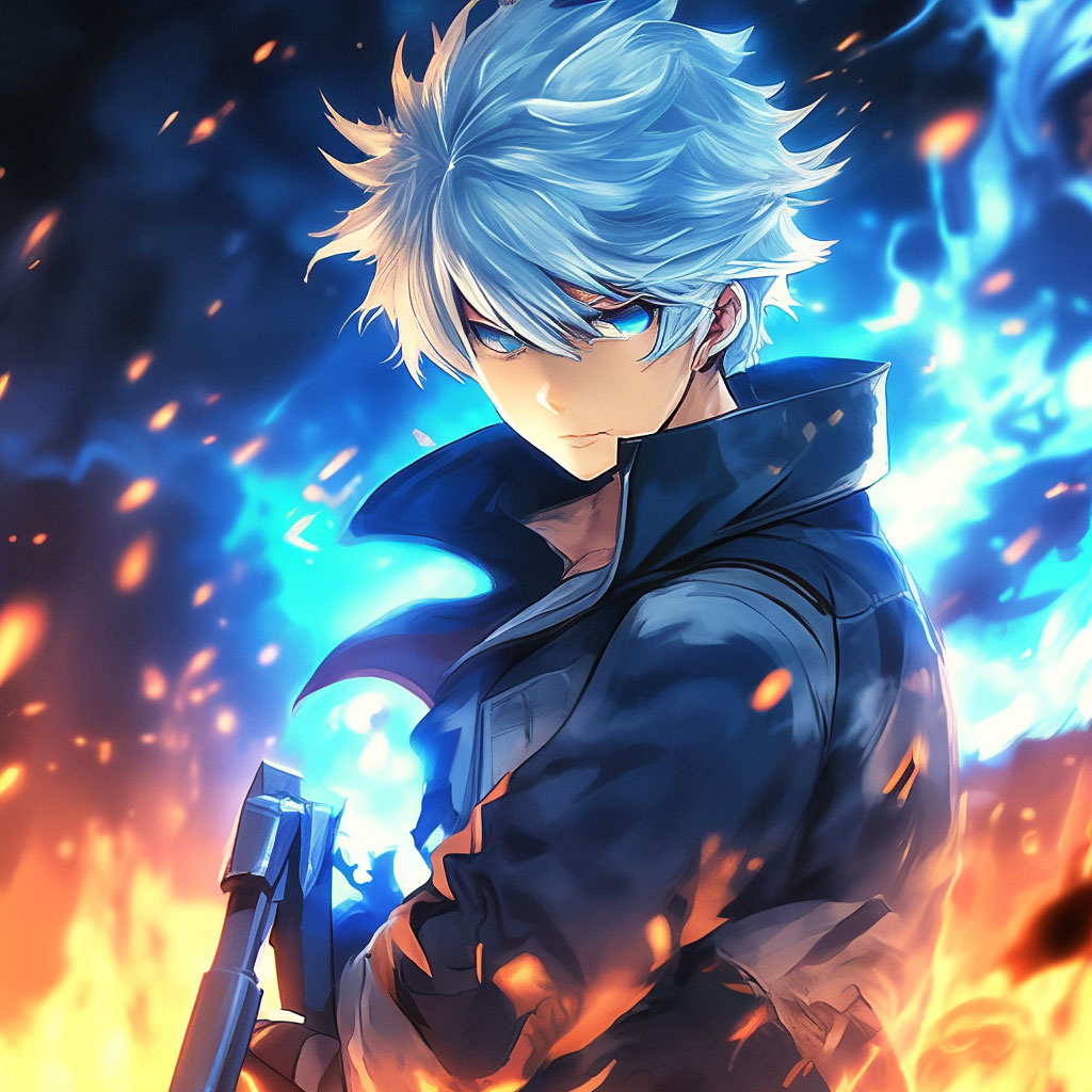 Fire Anime Boy Wallpapers - Wallpaper Cave
