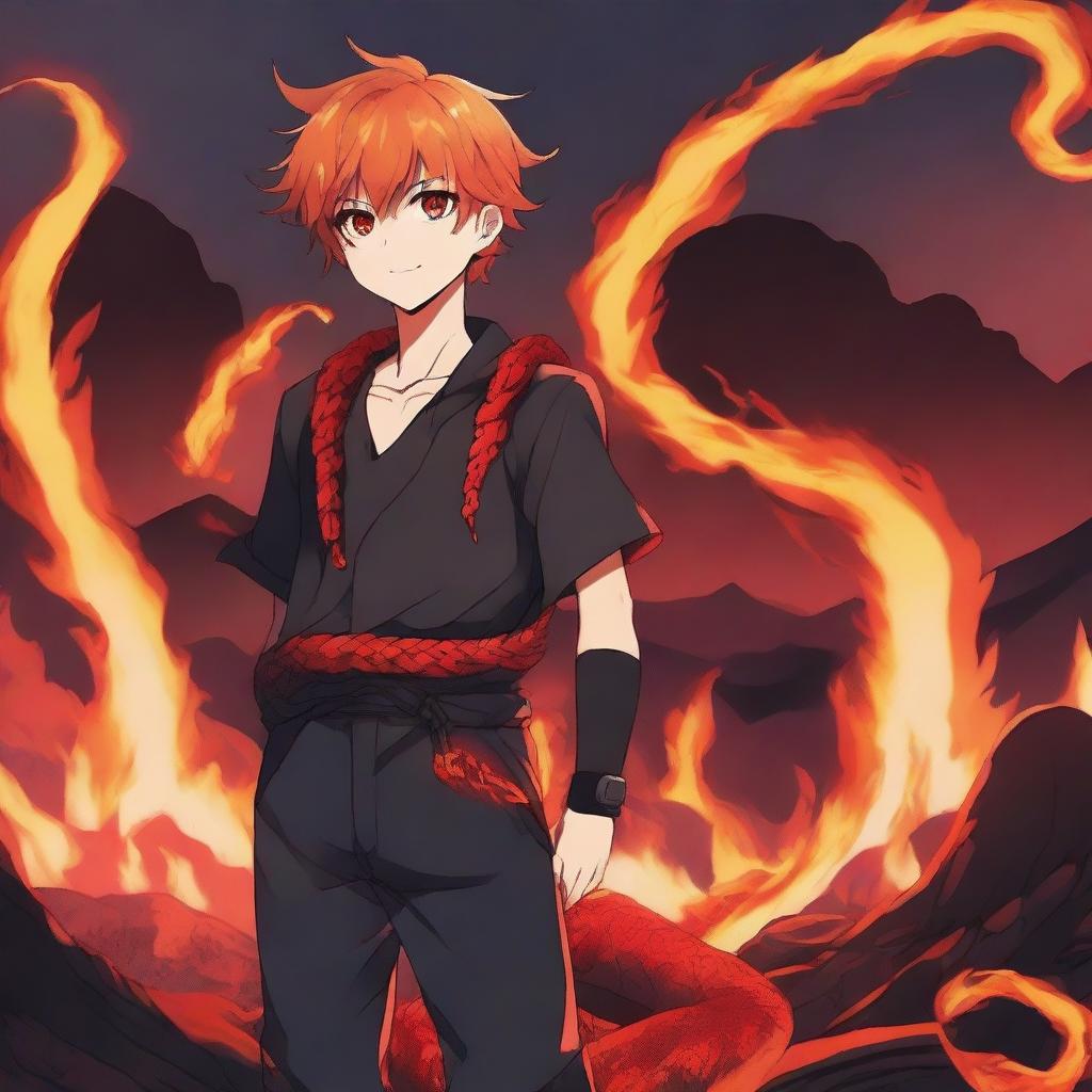 Fire Anime Boy Wallpapers - Wallpaper Cave