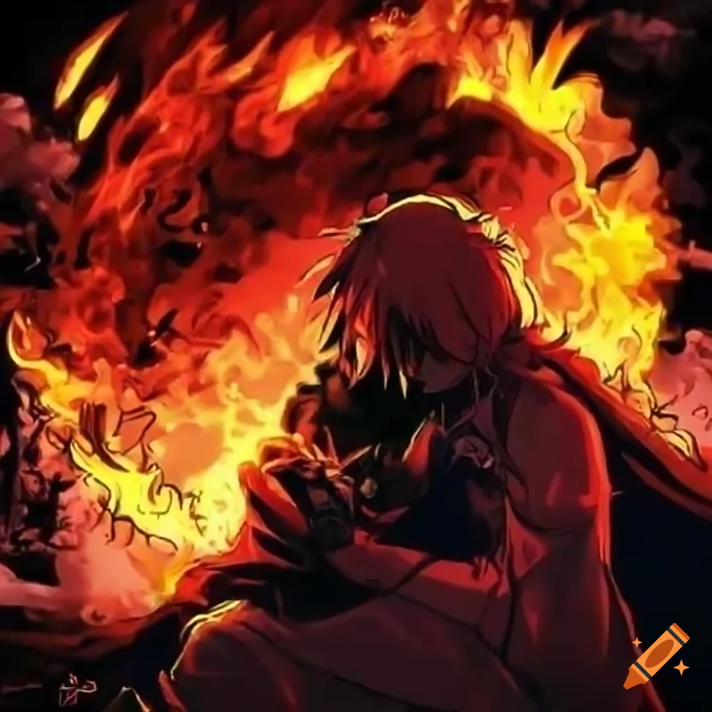 Fire Anime Boy Wallpapers - Wallpaper Cave