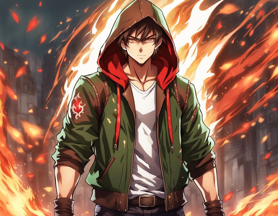 Fire Anime Boy Wallpapers - Wallpaper Cave