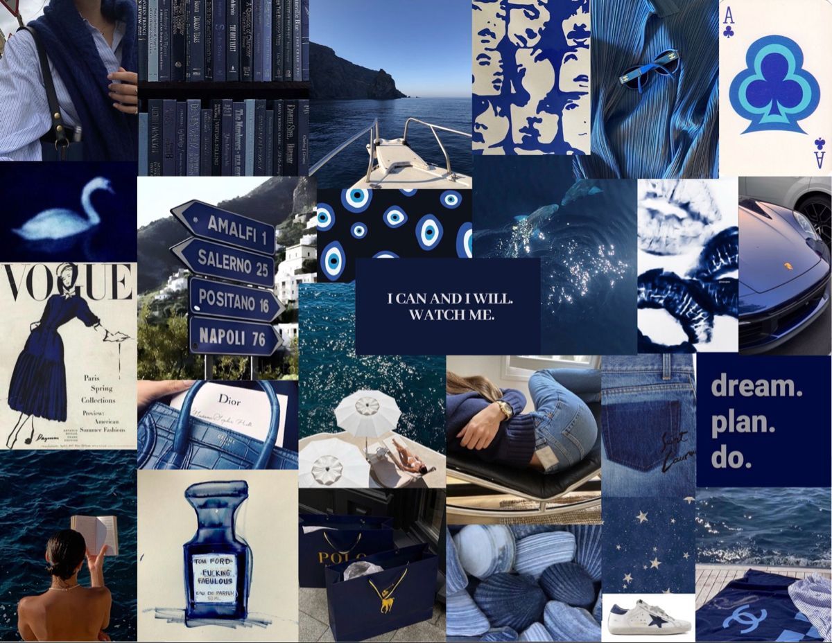 Navy Blue Collage Wallpapers - Wallpaper Cave