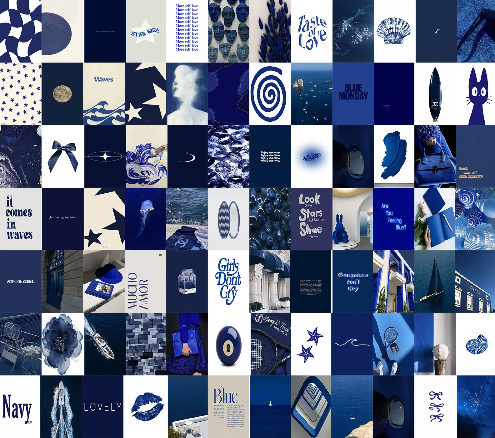 Navy Blue Collage Wallpapers - Wallpaper Cave