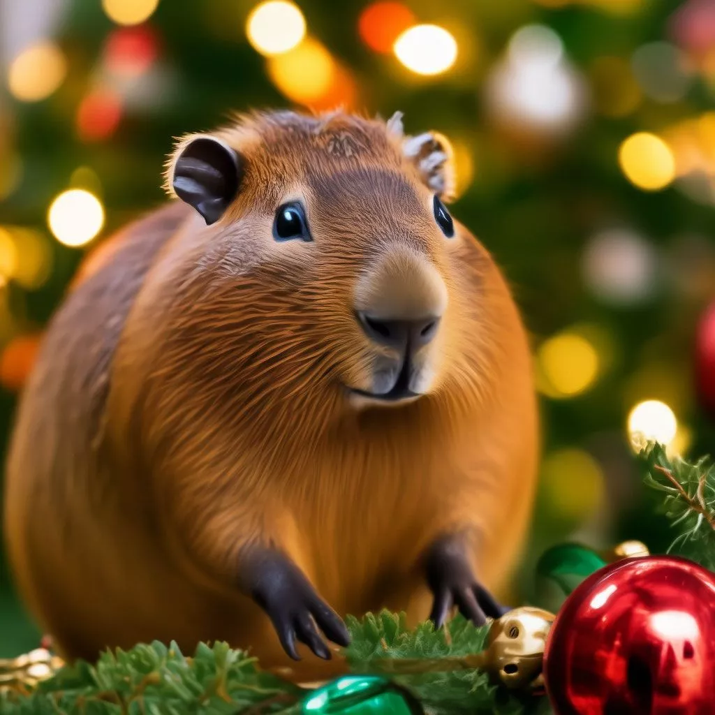 Christmas Capybara Wallpapers - Wallpaper Cave