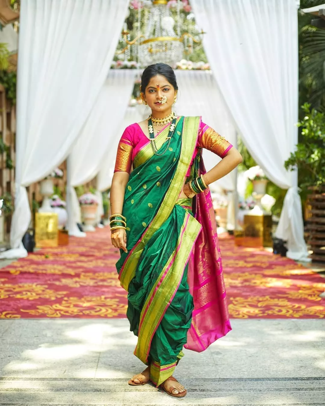 Nauvari Saree Wallpapers - Wallpaper Cave