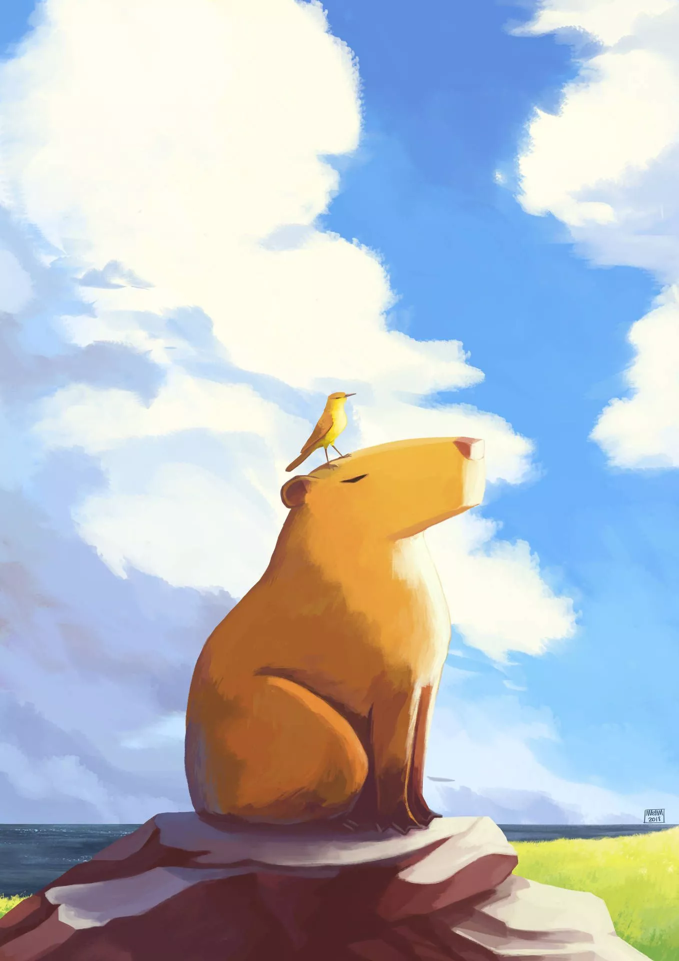 Capybara Cartoon Wallpapers - Wallpaper Cave