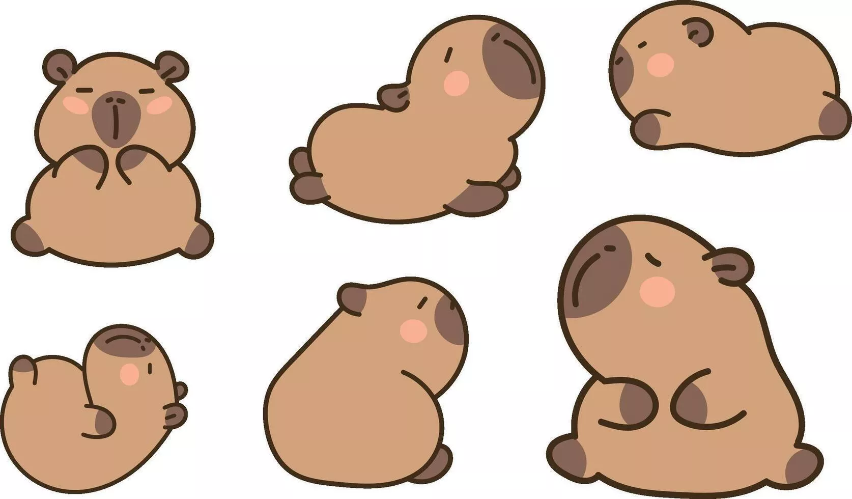 Capybara Cartoon Wallpapers - Wallpaper Cave