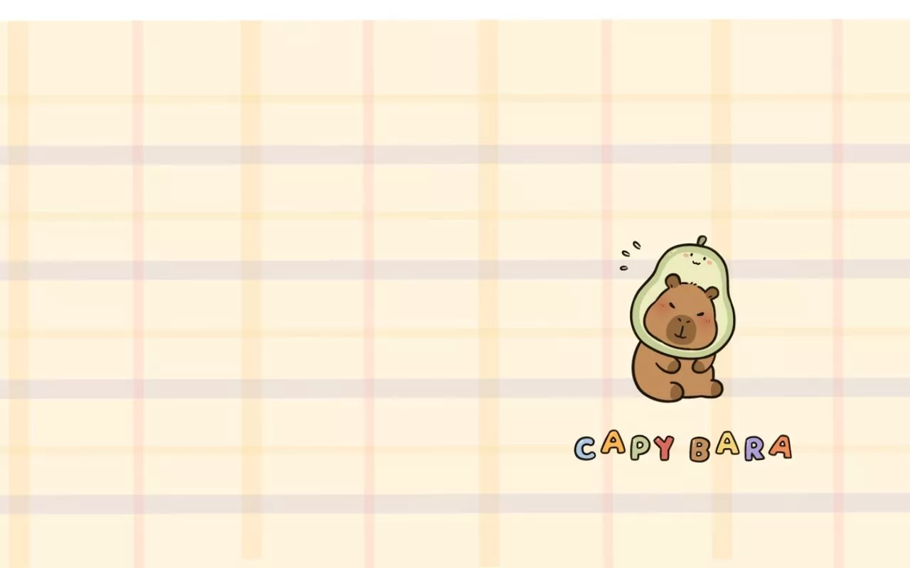 Capybara Cartoon Wallpapers - Wallpaper Cave