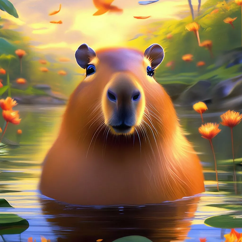 Capybara Cartoon Wallpapers - Wallpaper Cave