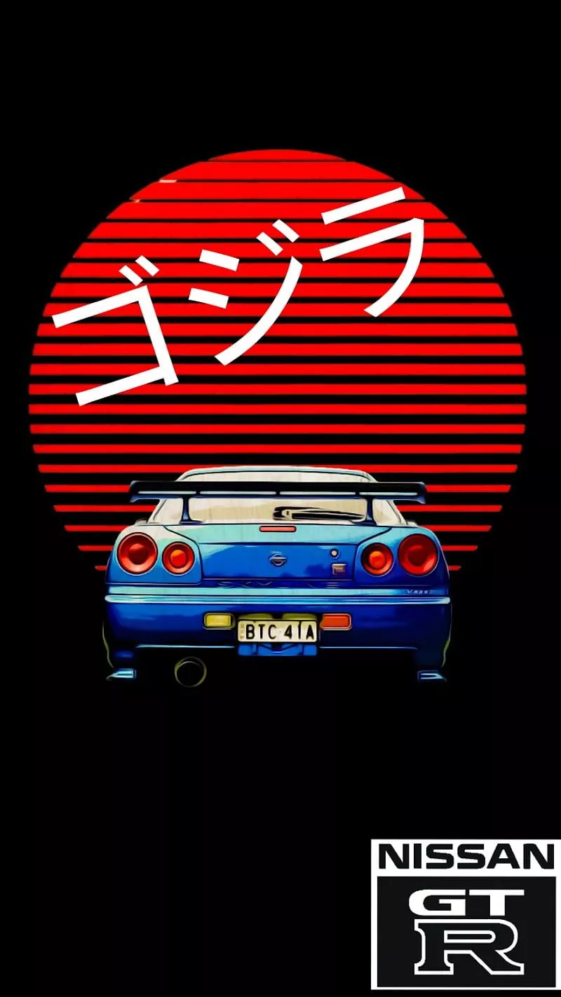 Nissan GTR Cartoon iPhone Wallpapers - Wallpaper Cave