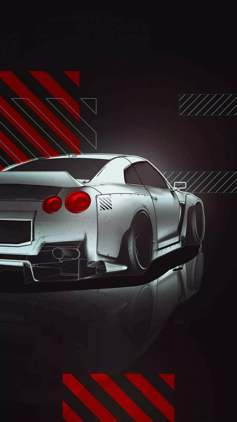 Nissan GTR Cartoon iPhone Wallpapers - Wallpaper Cave