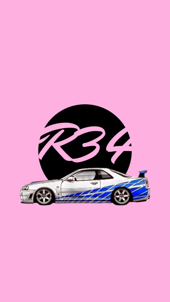 Nissan GTR Cartoon iPhone Wallpapers - Wallpaper Cave