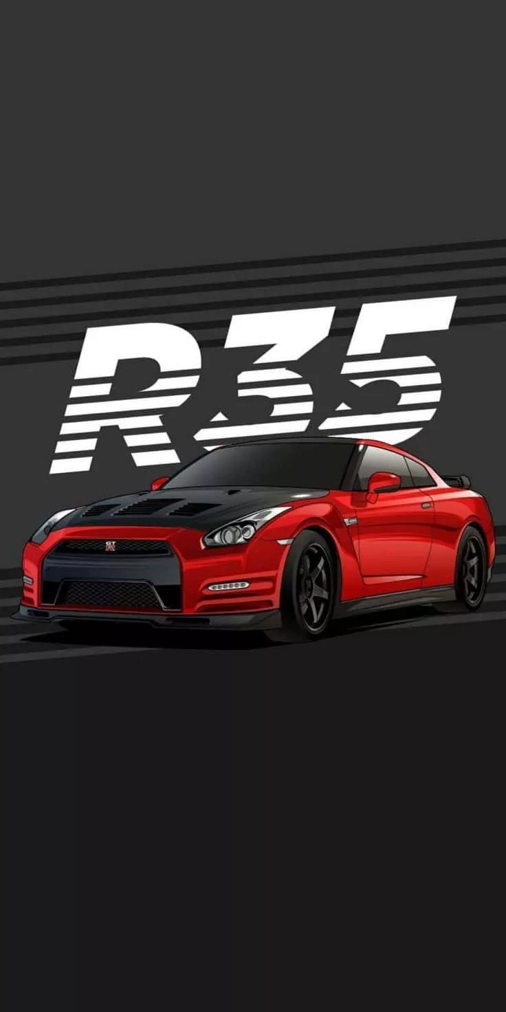 Nissan GTR Cartoon iPhone Wallpapers - Wallpaper Cave