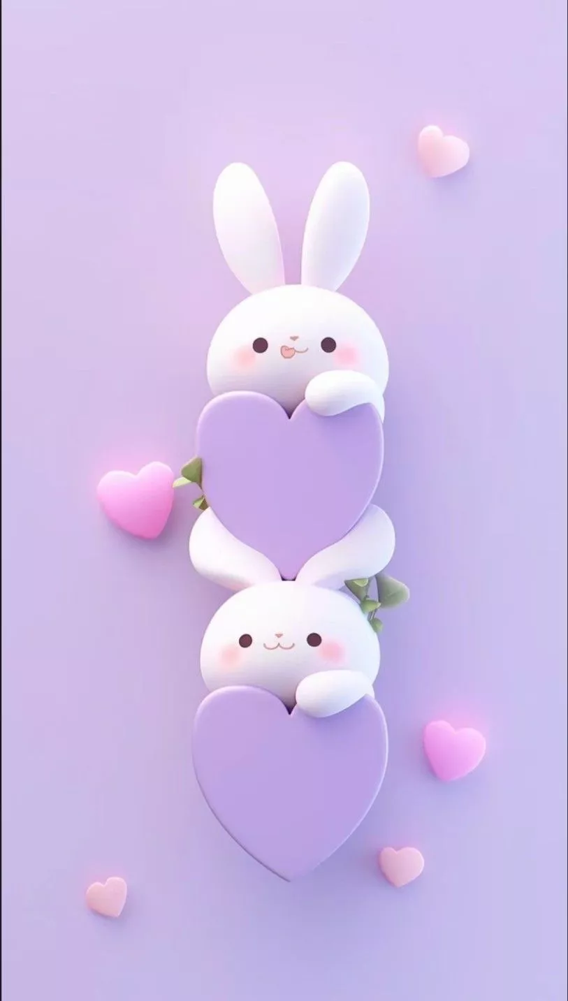 Cute Purple Bunny Wallpapers - Wallpaper Cave