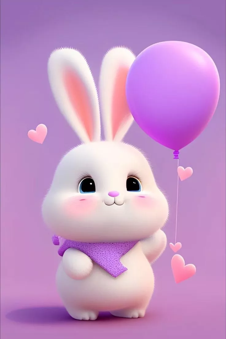 Cute Purple Bunny Wallpapers - Wallpaper Cave