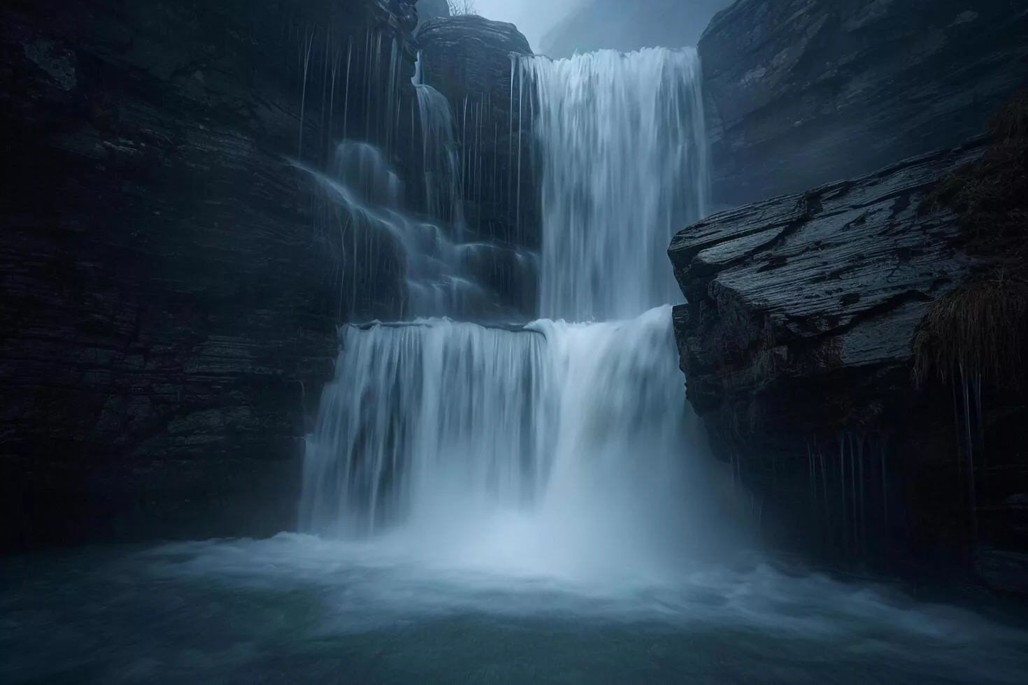 Dark Waterfall Wallpapers - Wallpaper Cave