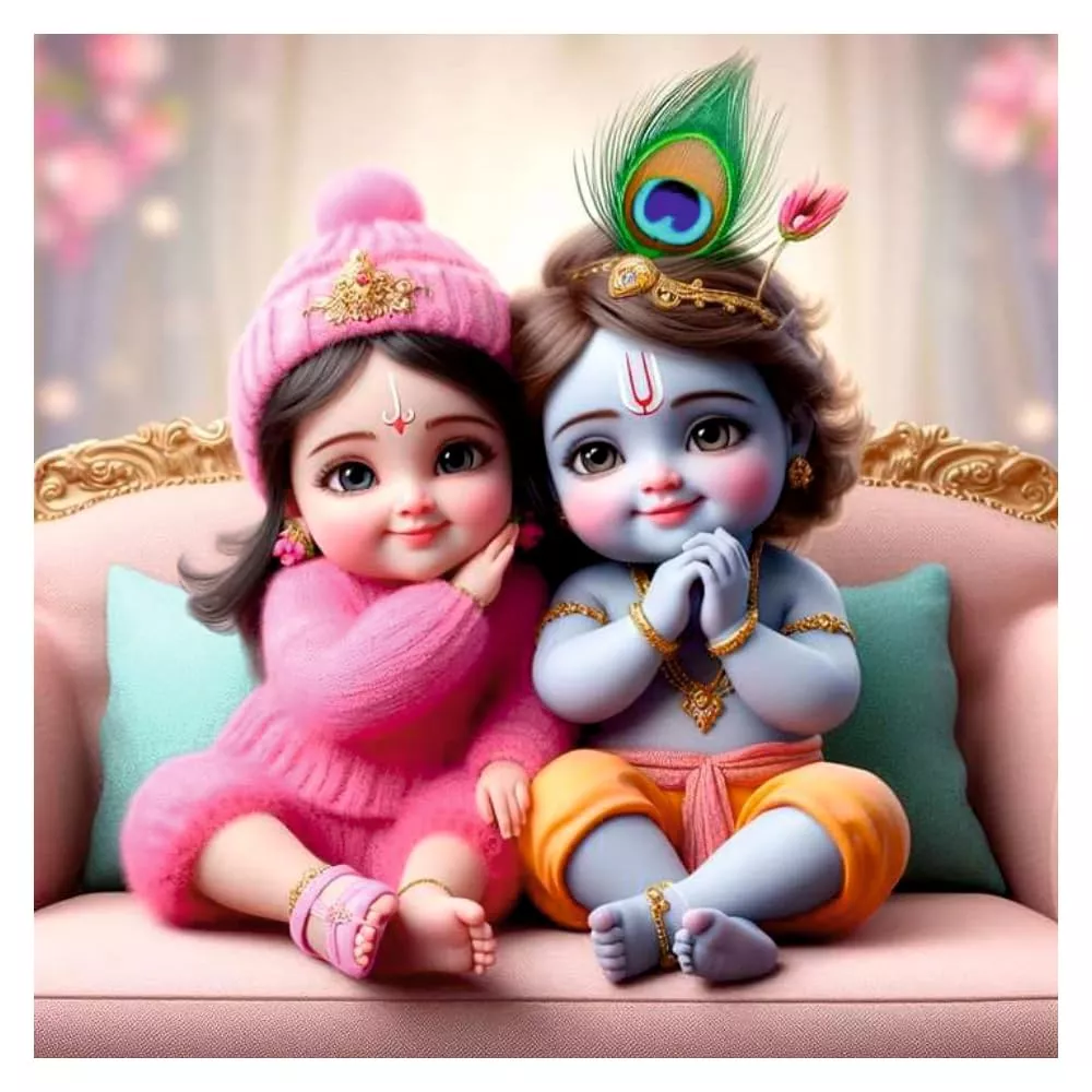 Baby Radha Krishna Wallpapers - Wallpaper Cave