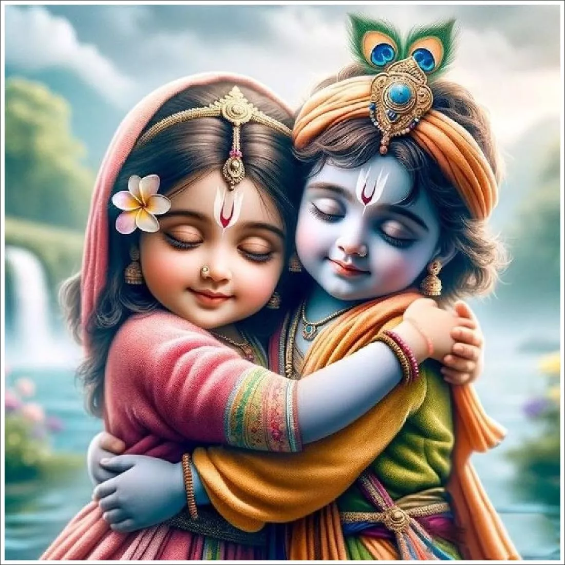 Baby Radha Krishna Wallpapers - Wallpaper Cave