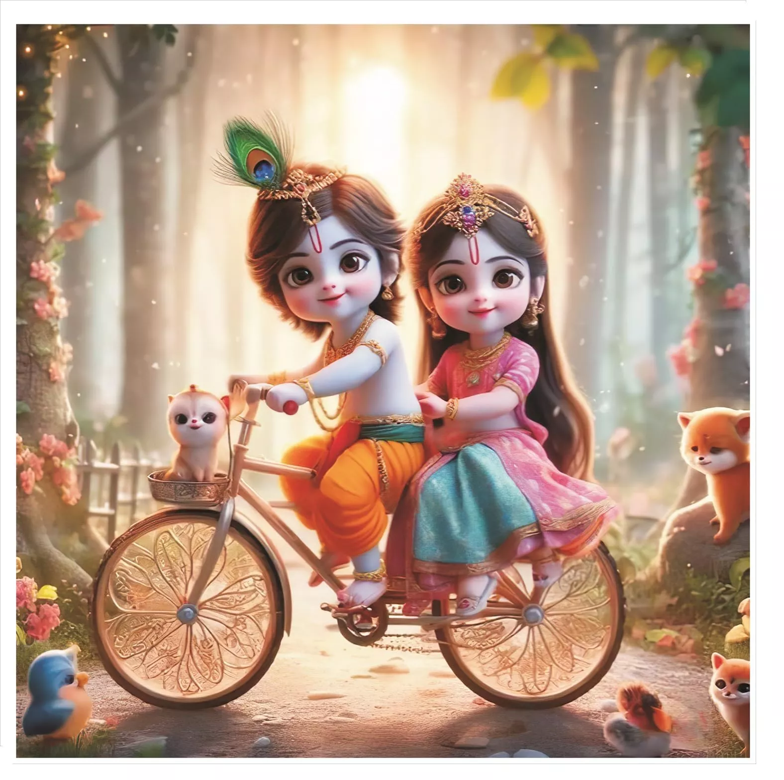 Baby Radha Krishna Wallpapers - Wallpaper Cave