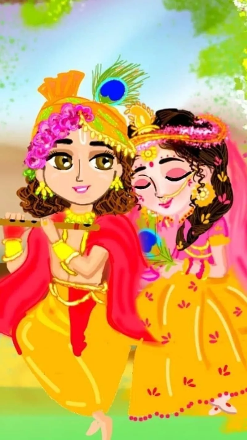 Baby Radha Krishna Wallpapers - Wallpaper Cave