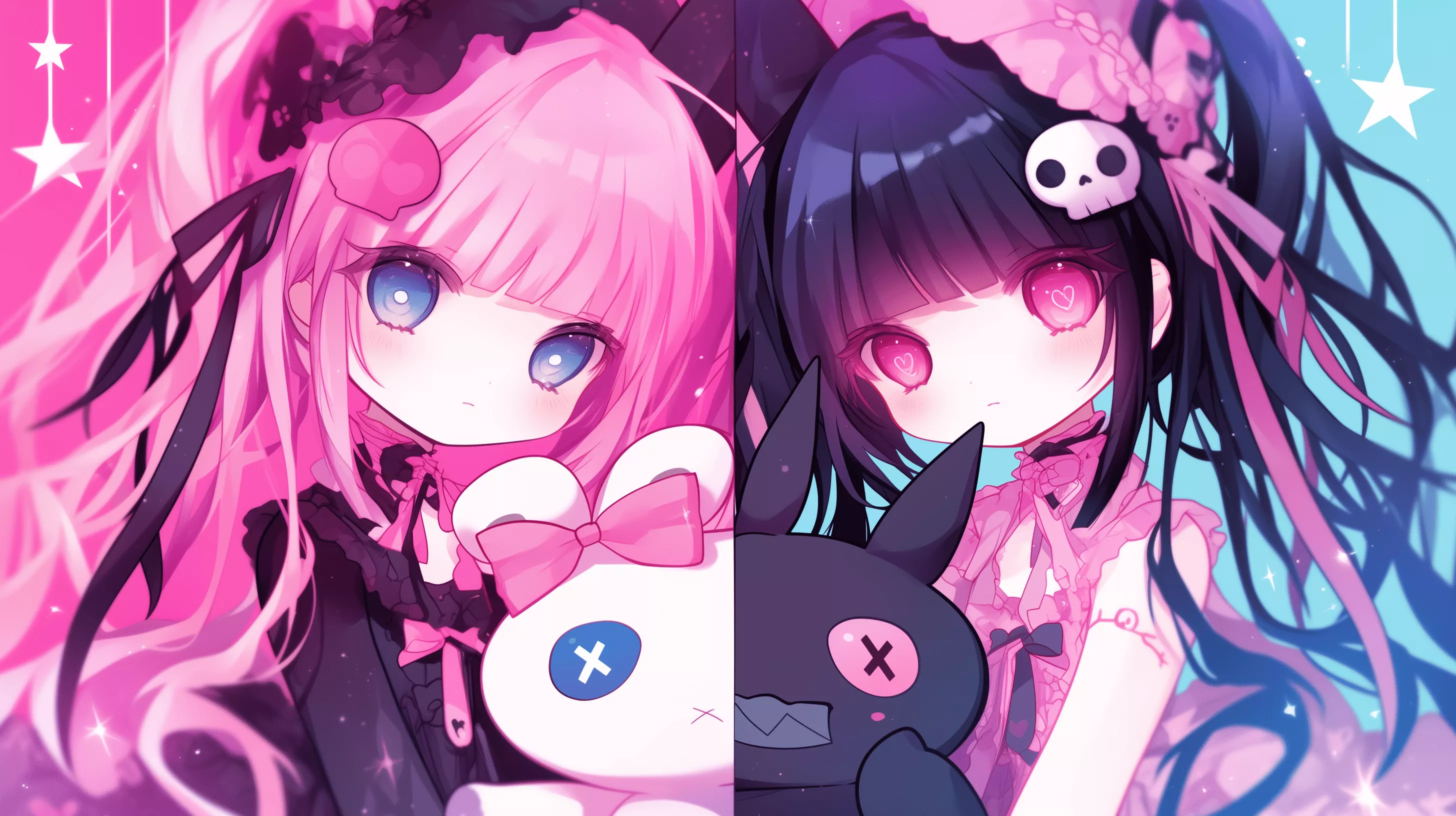 My Melody And Kuromi Girl Wallpapers - Wallpaper Cave