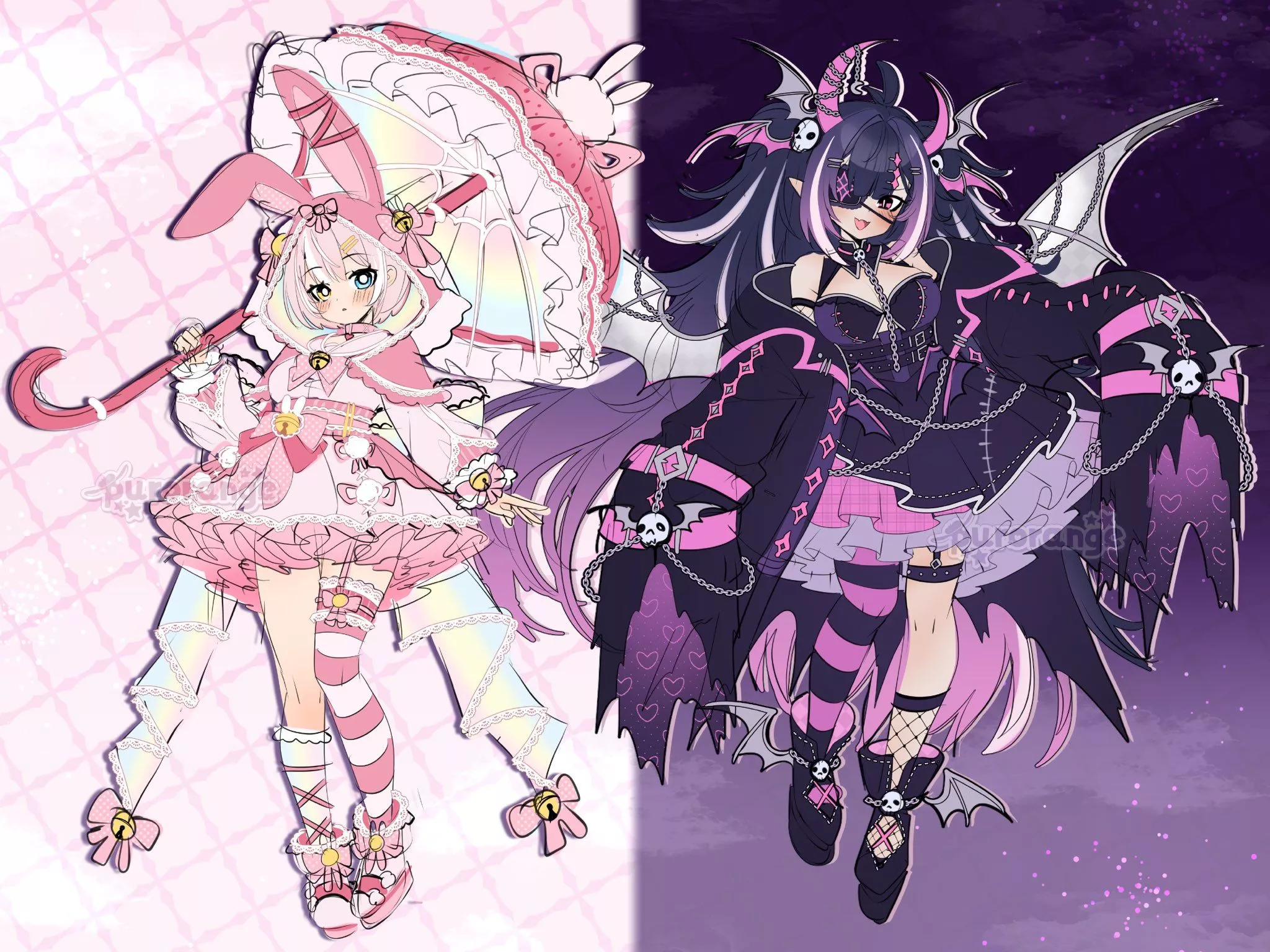 My Melody And Kuromi Girl Wallpapers - Wallpaper Cave