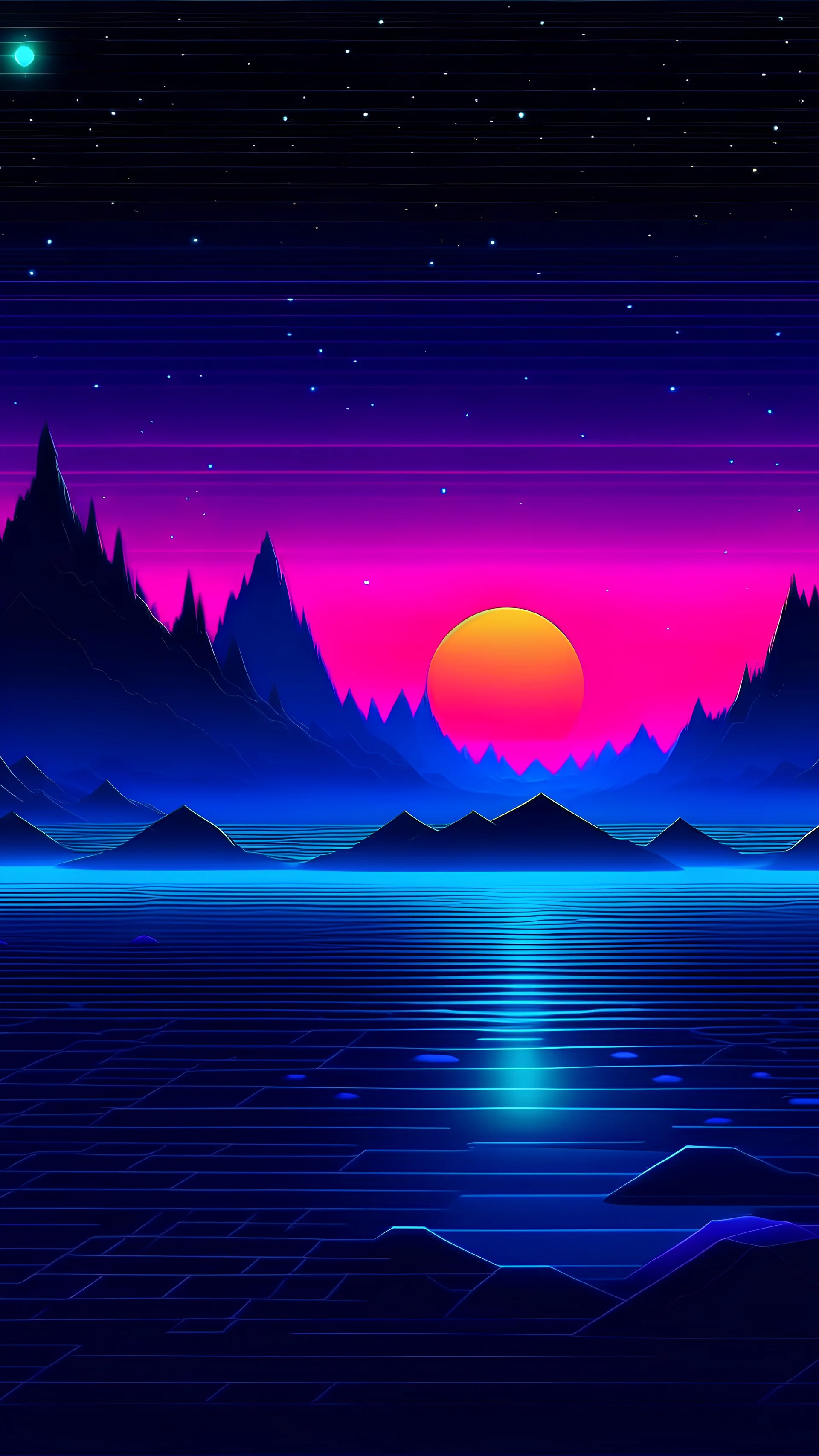 Neon Ocean Wallpapers - Wallpaper Cave
