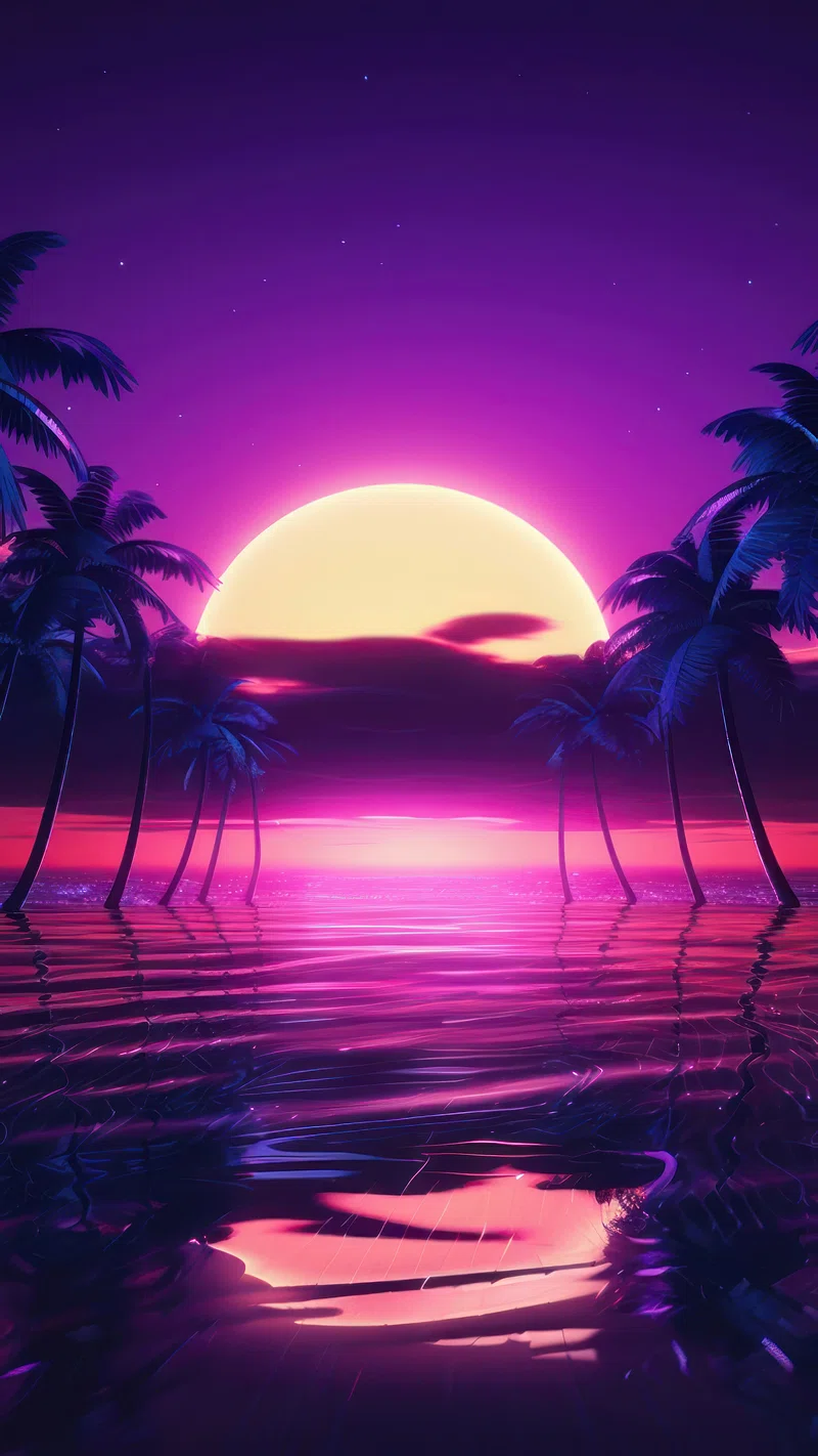 Neon Ocean Wallpapers - Wallpaper Cave