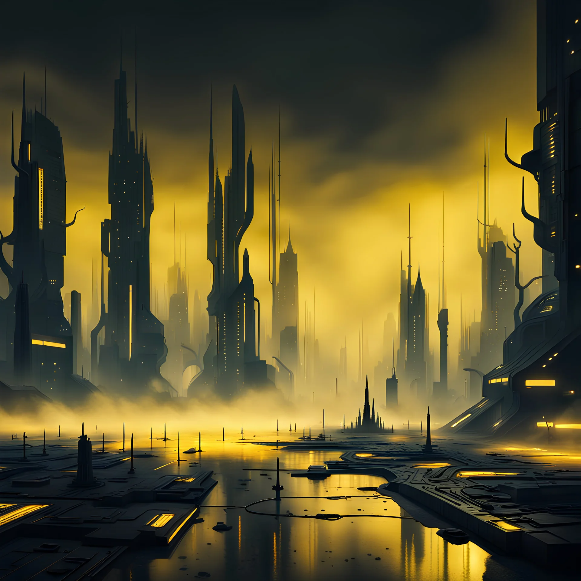 Yellow Futuristic Wallpapers - Wallpaper Cave