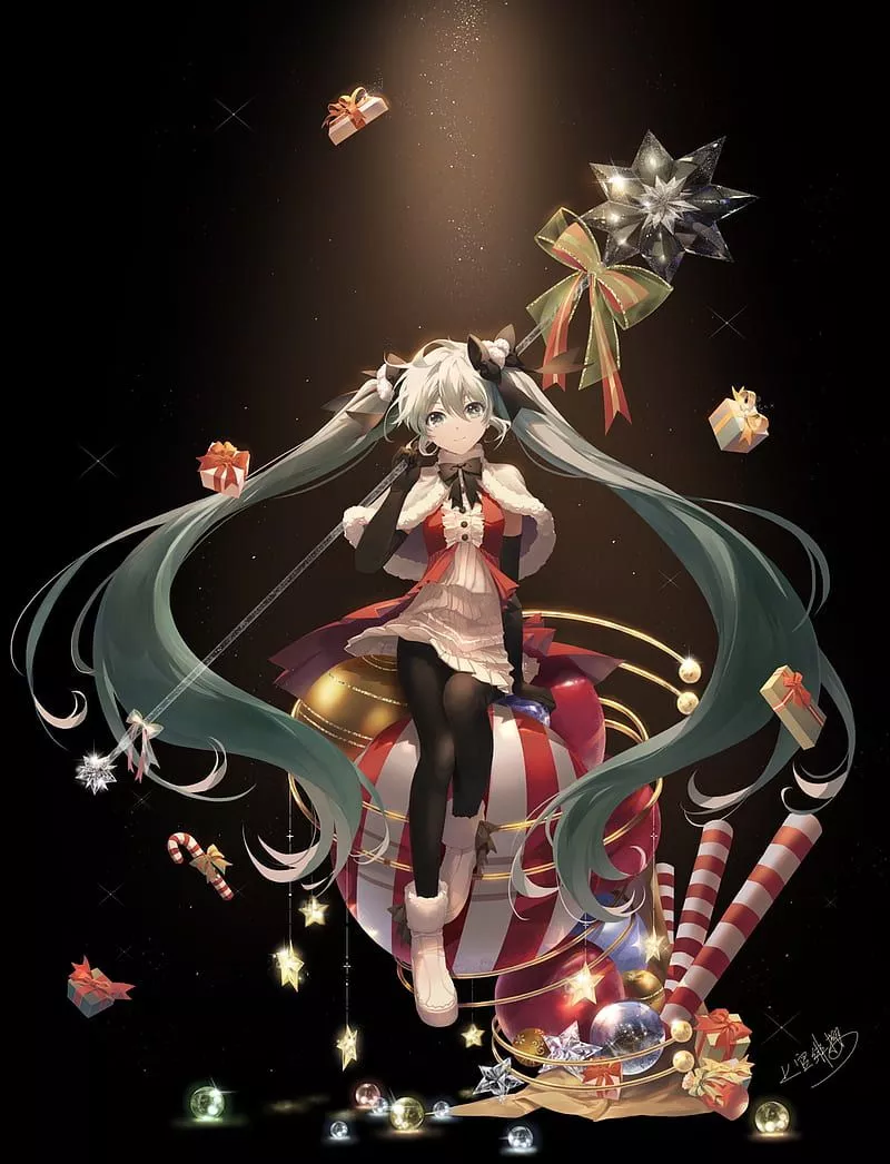 Hatsune Miku Christmas Wallpapers - Wallpaper Cave