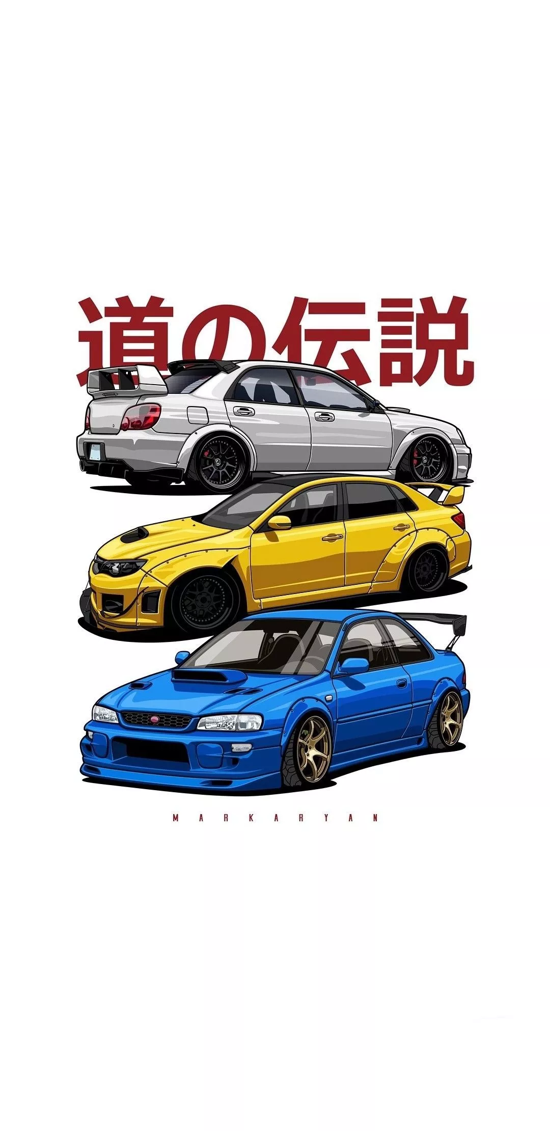 Cartoon Subaru WRX iPhone Wallpapers - Wallpaper Cave