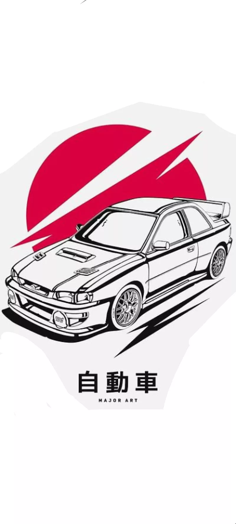 Cartoon Subaru WRX iPhone Wallpapers - Wallpaper Cave
